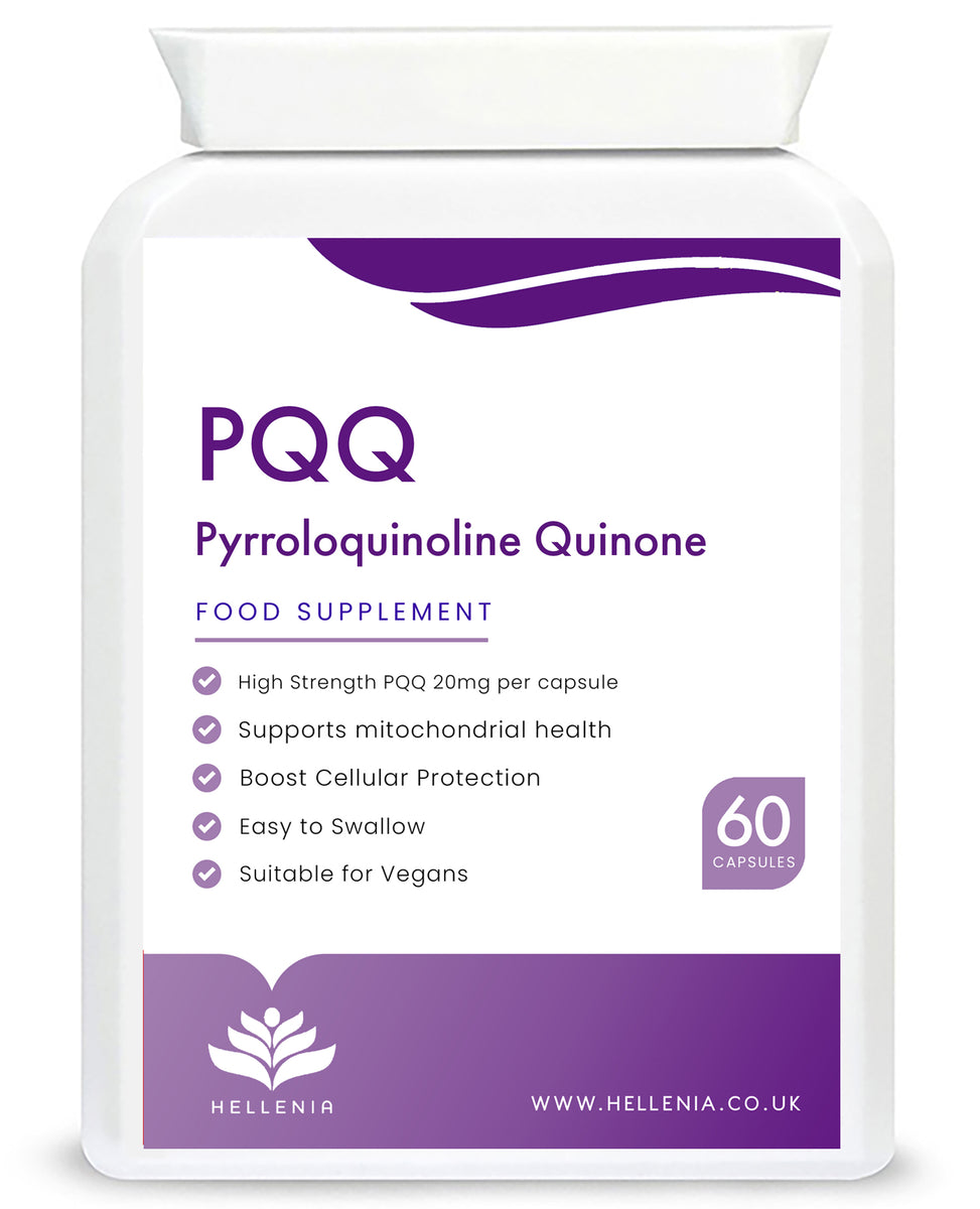 PQQ 20mg – 60 capsules – Hellenia Healthfoods