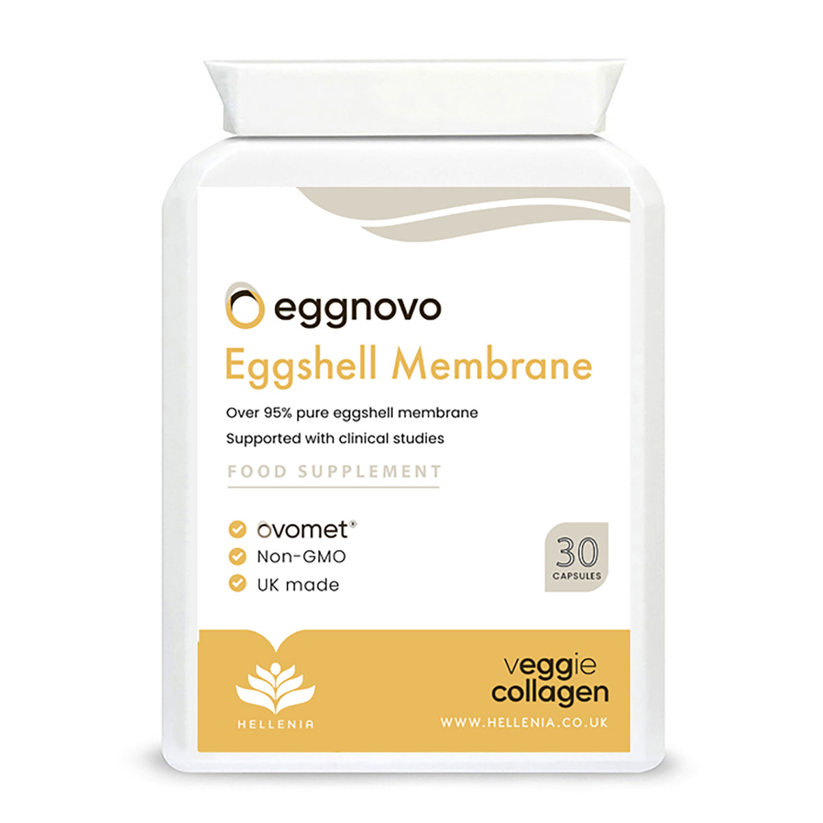 Ovomet® Egg Shell Membrane 300mg Capsules - joint health – Hellenia ...