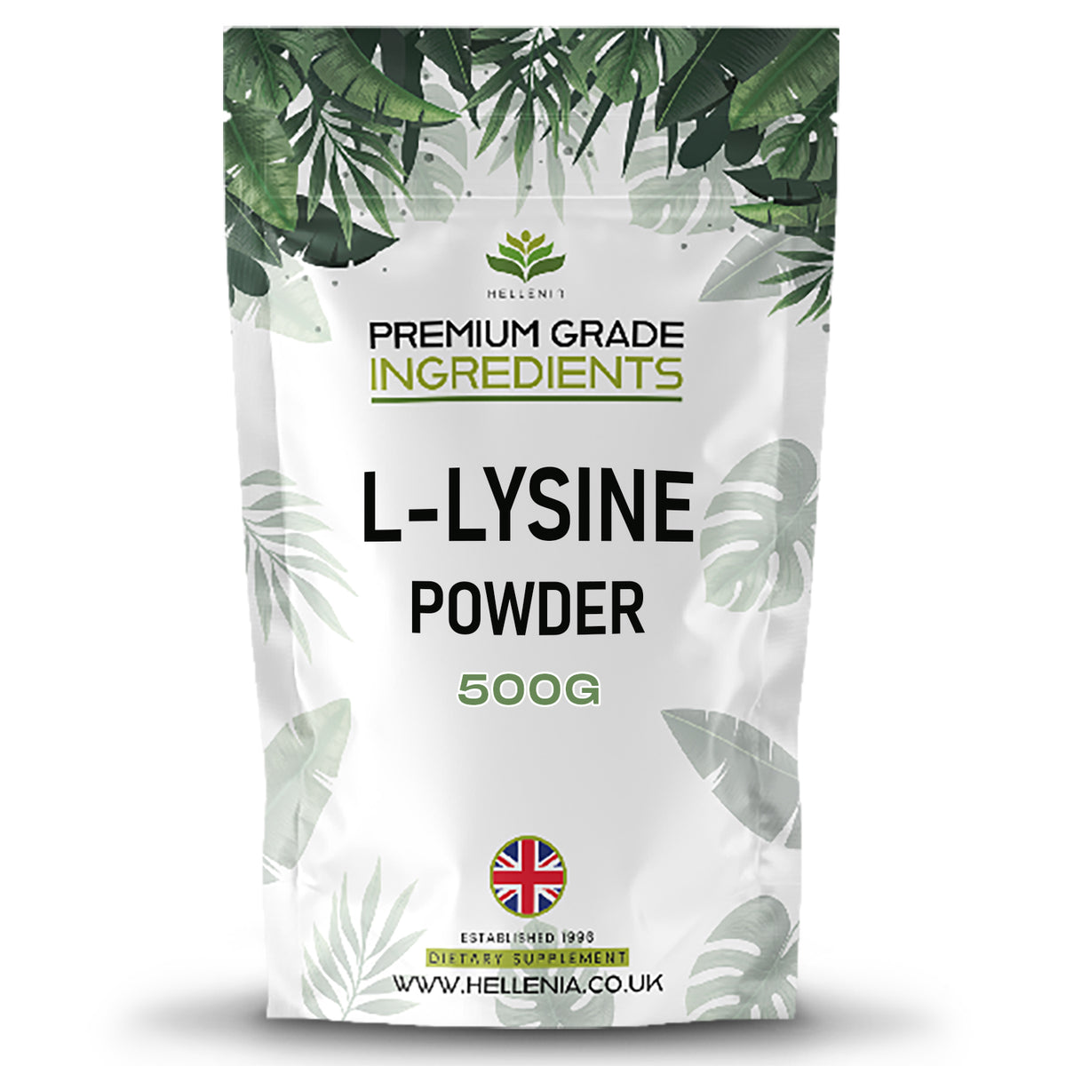 L-Lysine Powder 500g – Hellenia Healthfoods