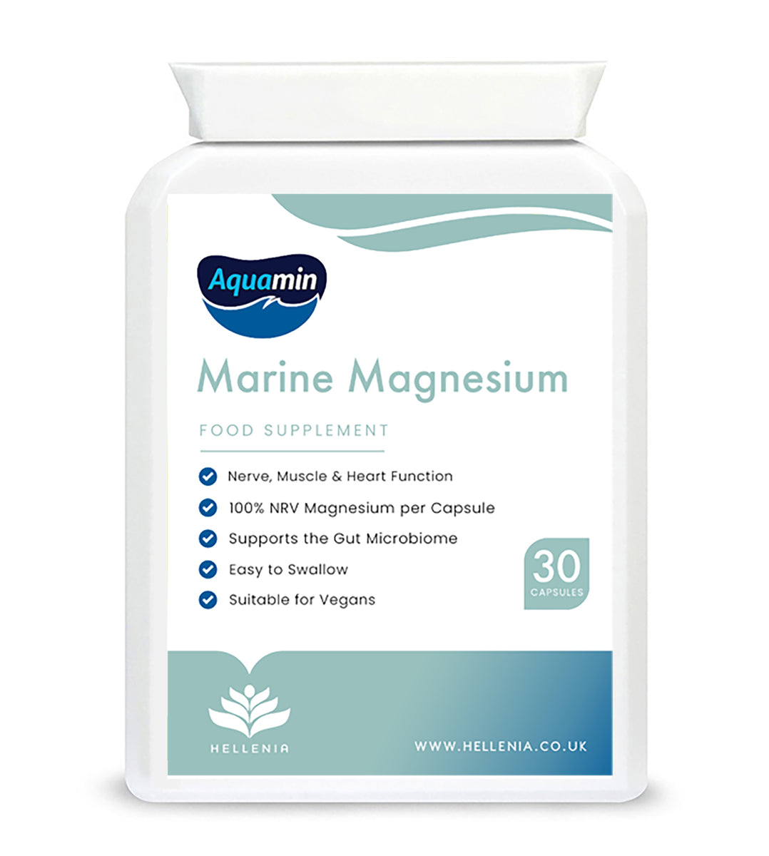 Marine Magnesium + Prebiotic - 30 Capsules – Hellenia Healthfoods