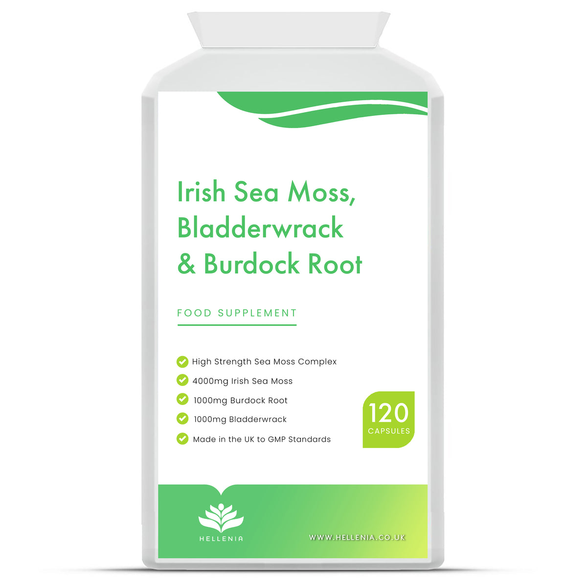 Sea Moss Complex 6000mg with Bladderwrack & Burdock Root Capsules ...