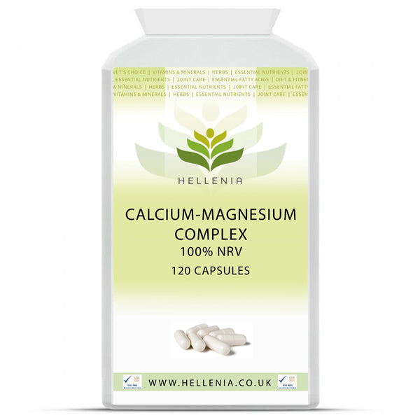 Calcium-Magnesium Complex 25% NRV Capsules – Hellenia Healthfoods