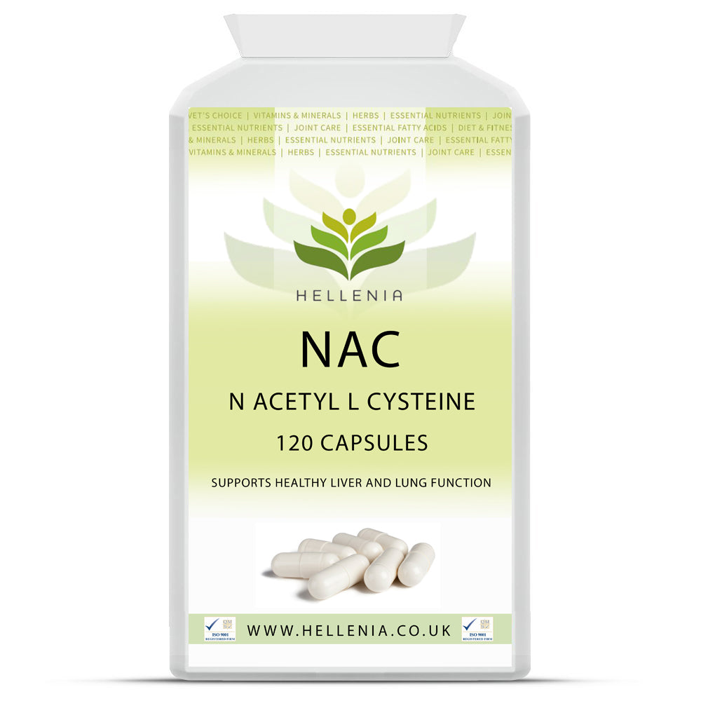 N-Acetyl-L-Cysteine 600mg Capsules - NAC supplement – Hellenia Healthfoods